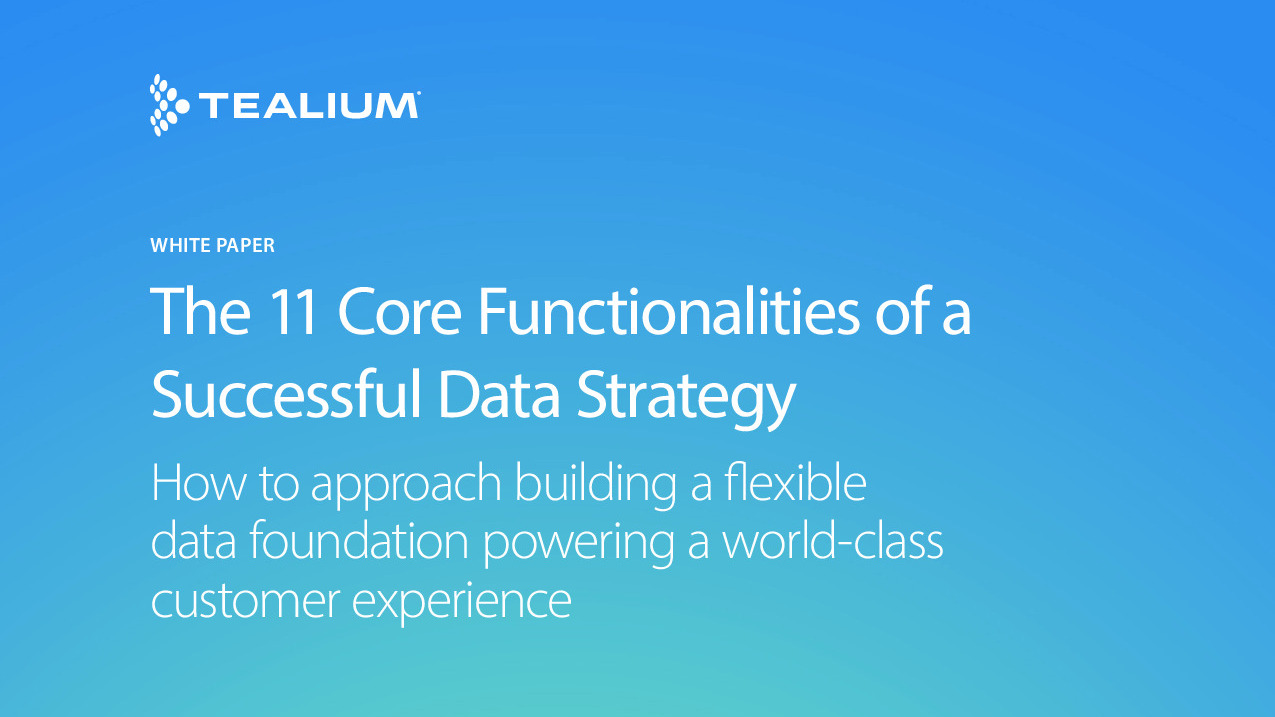 The 11 Core Functionalities of a Successful Data Strategy - Tealium