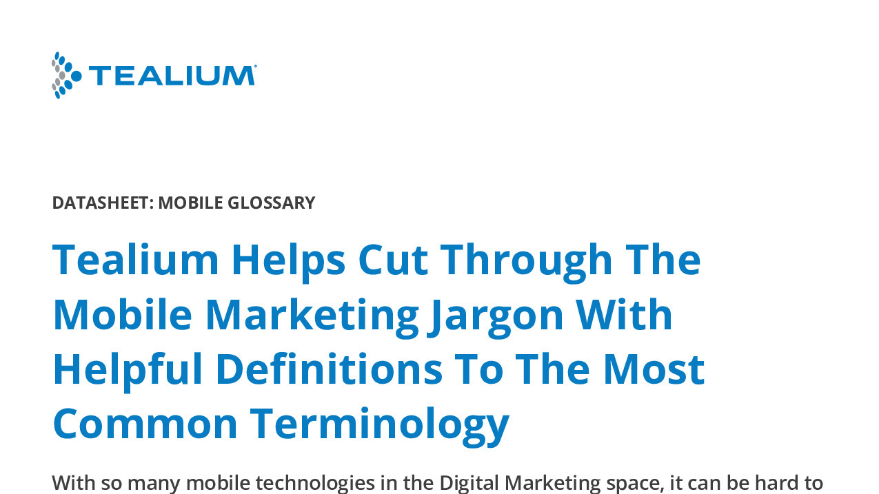 Tealium EventStream API Hub Product Overview - Tealium